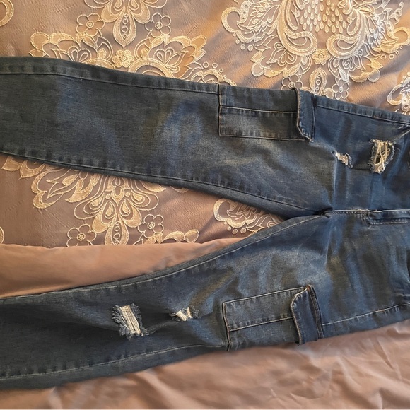 Wax Jean | Jeans | Wax Jean Blue Denim Cargo Pants | Poshmark